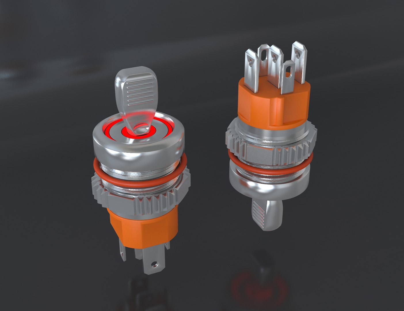 3D Electric Switch LANBOO LB16NZ - TurboSquid 1970004