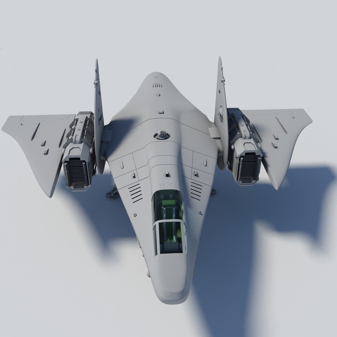 Futuristic Aircraft 3d Model