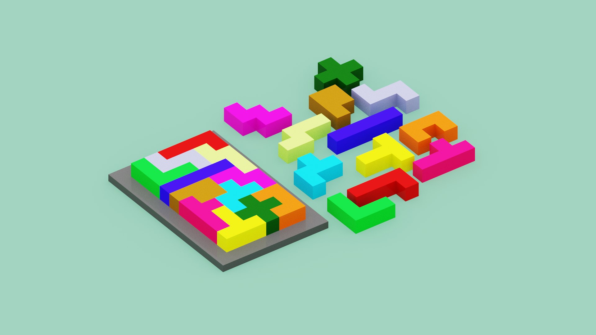 3D Pentomino Puzzle - TurboSquid 1863060