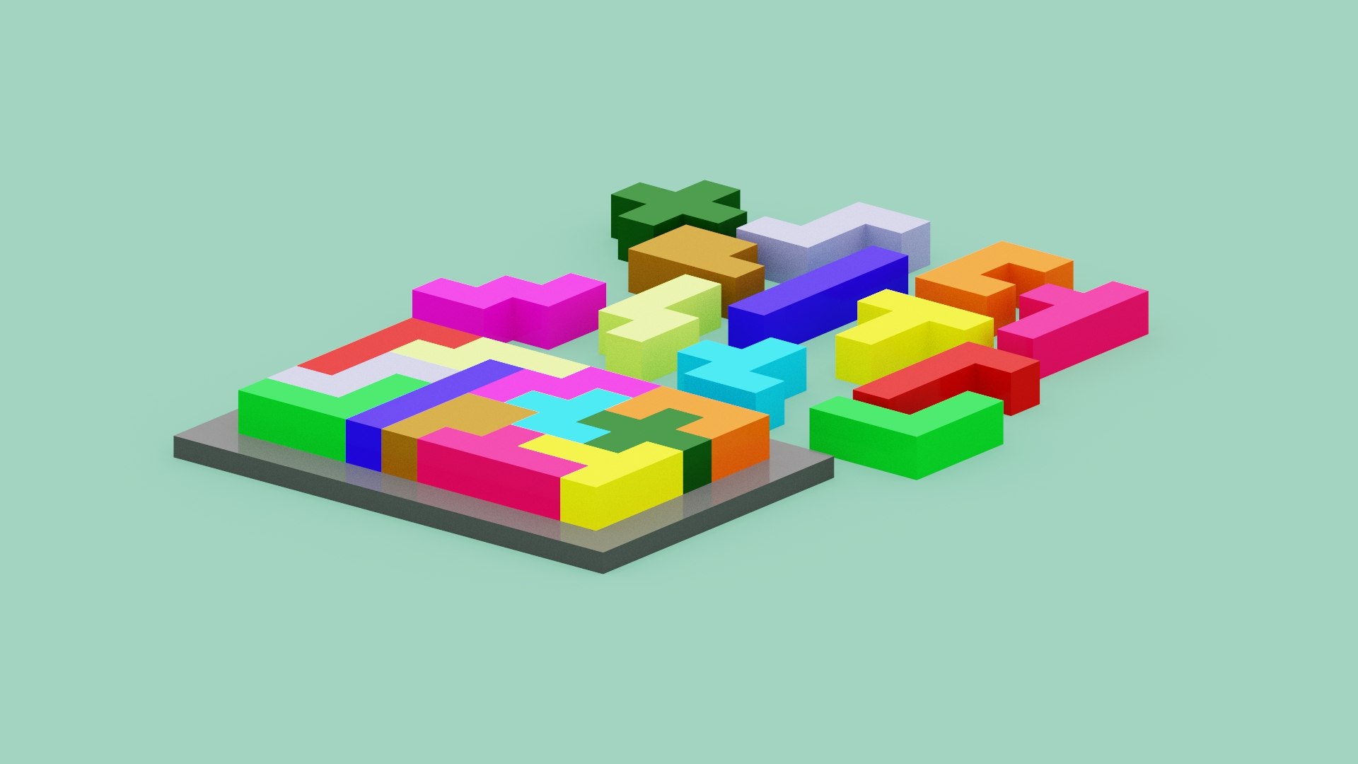 3D Pentomino Puzzle - TurboSquid 1863060