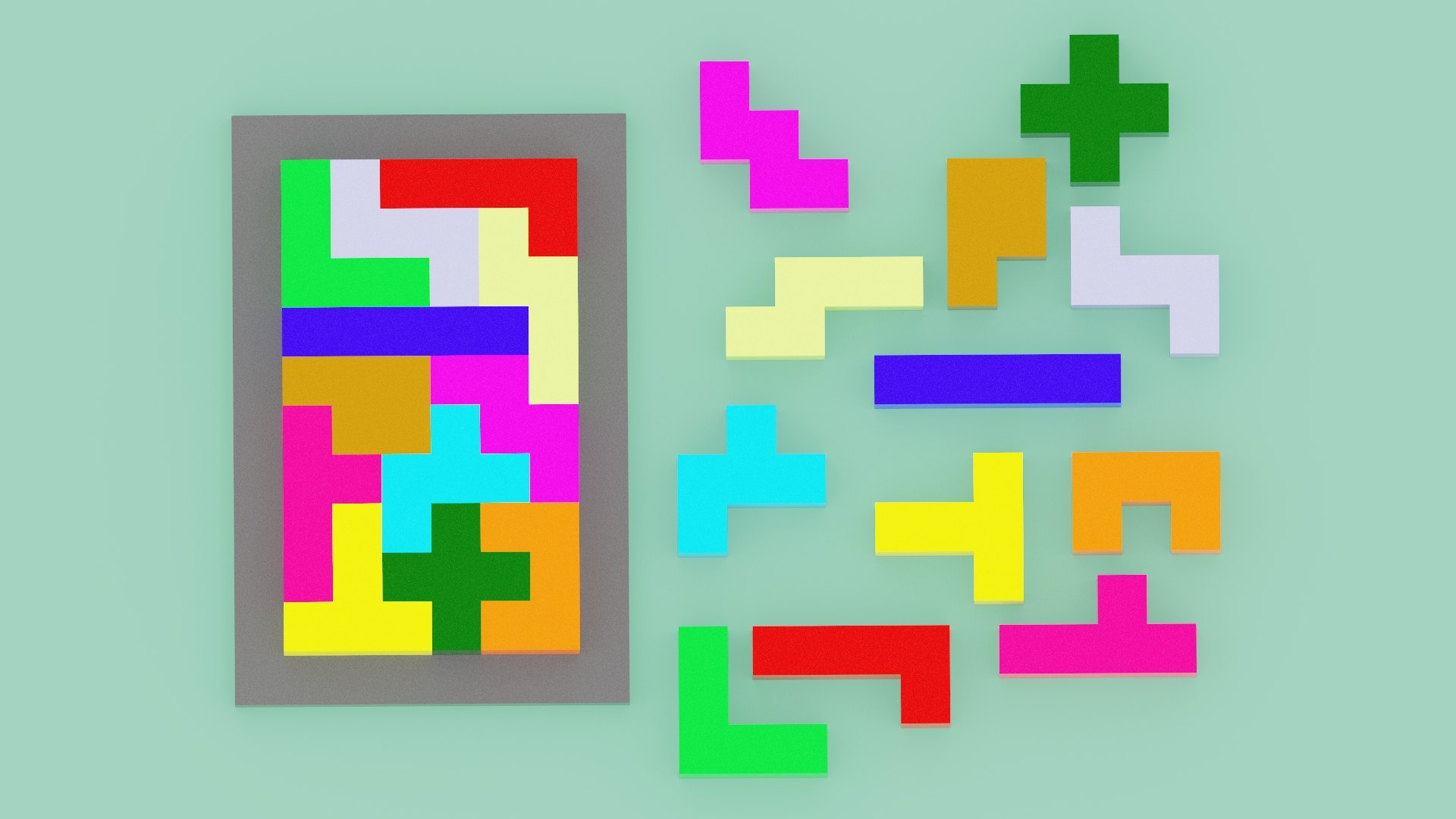 3D Pentomino Puzzle - TurboSquid 1863060