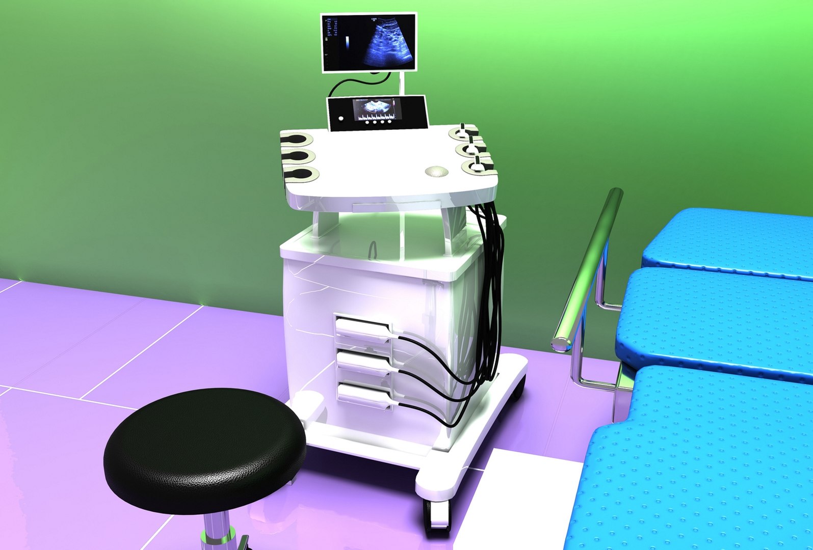 Ultrasound Room 2 - 4K Model - TurboSquid 2231250
