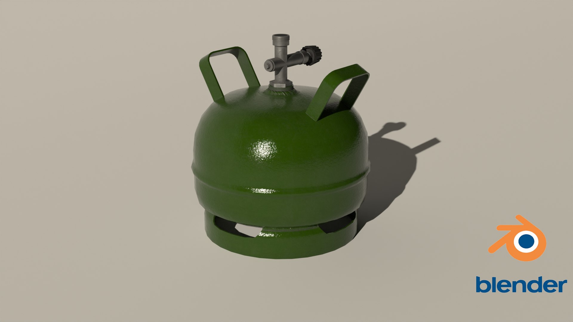 3D Green Gas Tank 2kg New-Rusty - TurboSquid 2168157