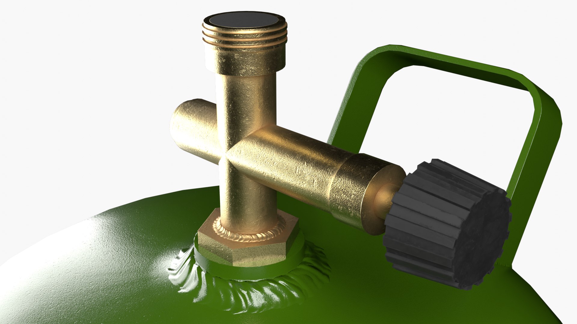 3D Green Gas Tank 2kg New-Rusty - TurboSquid 2168157