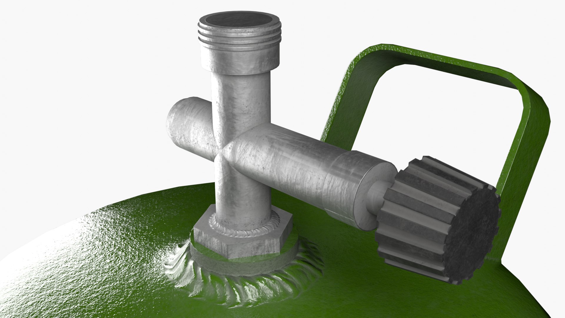 3D Green Gas Tank 2kg New-Rusty - TurboSquid 2168157