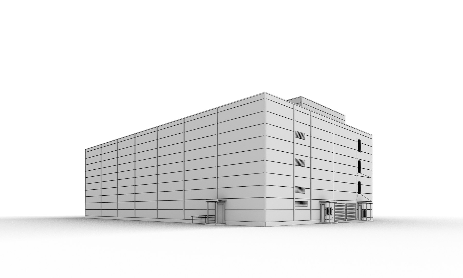 Parking Building 6 Cityscape Model - TurboSquid 1665407