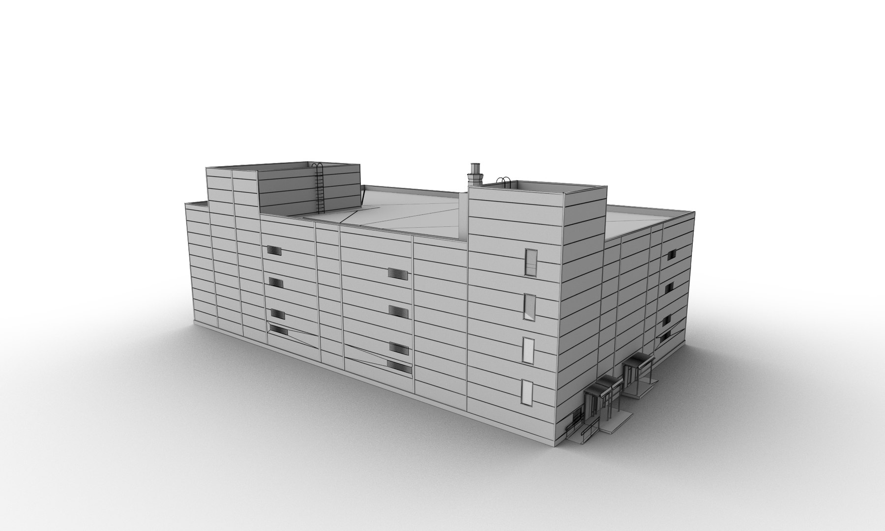 Parking Building 6 Cityscape Model - TurboSquid 1665407