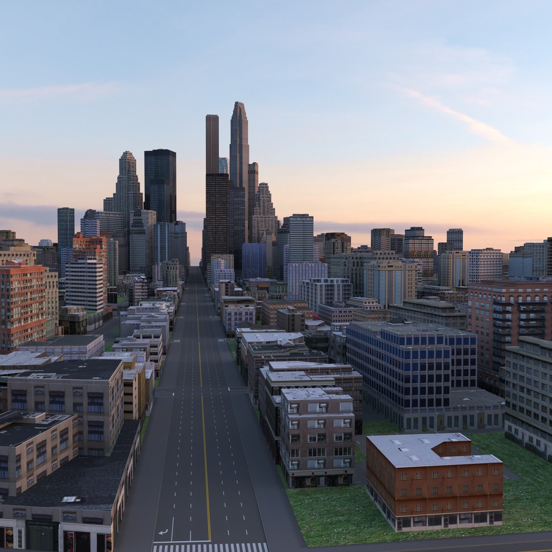 City 59 3D Model - TurboSquid 1963307