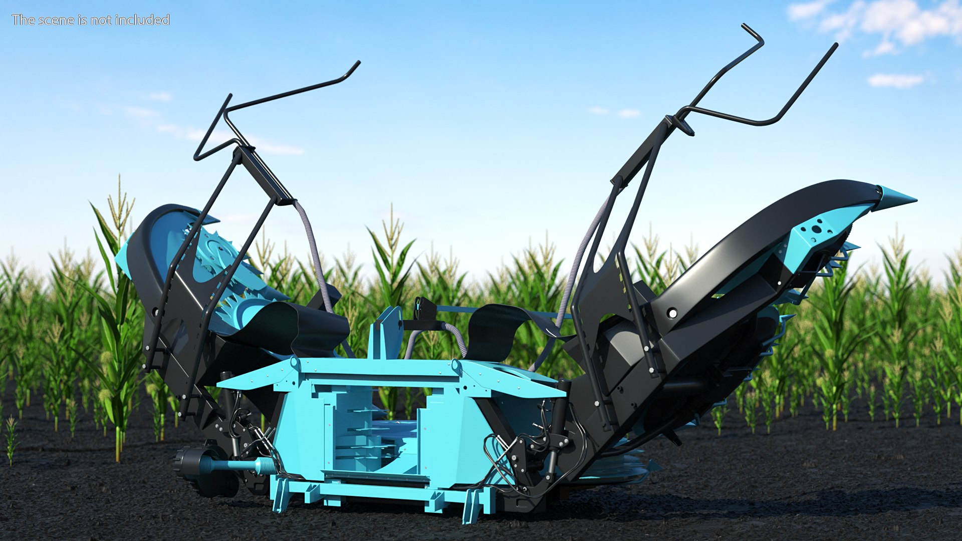 Harvester Corn Header Semi-Folded 3D - TurboSquid 1953266