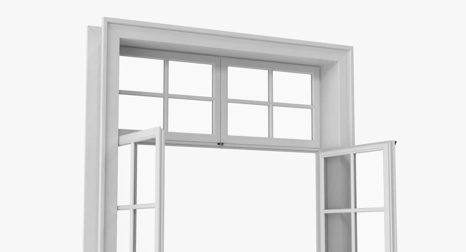 3D Classic Window 06 Open - TurboSquid 1214720