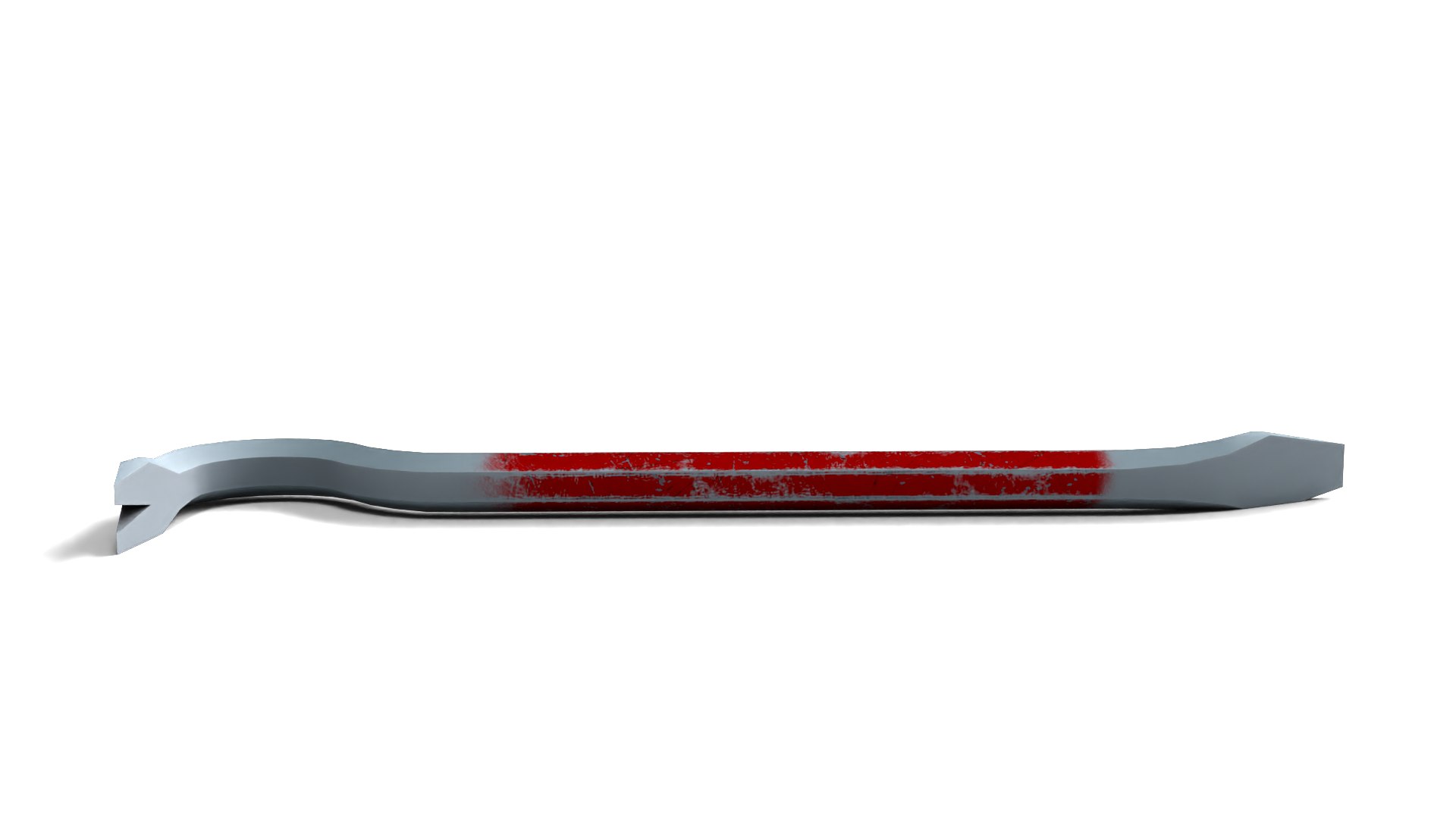 3D Model Metal Crowbar Industrial Hand Tool 3D Model - TurboSquid 2501993