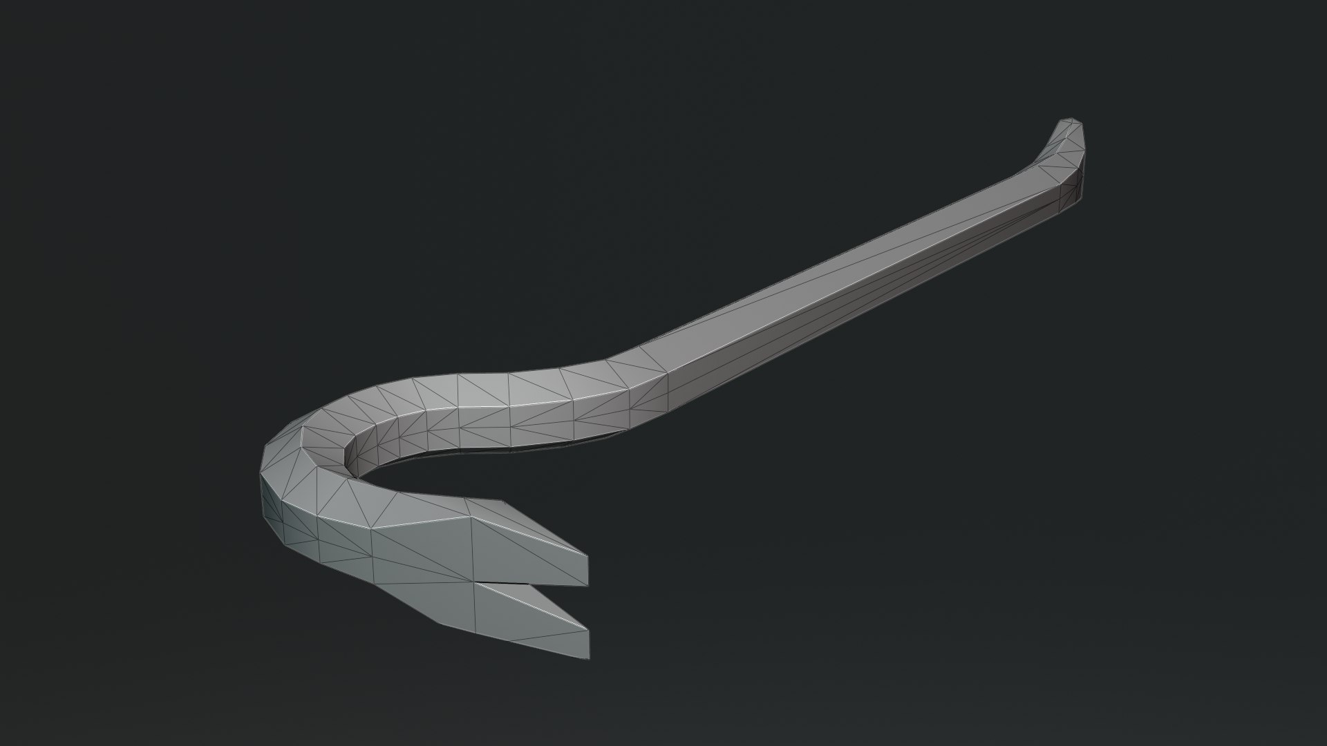 3D Model Metal Crowbar Industrial Hand Tool 3D Model - TurboSquid 2501993
