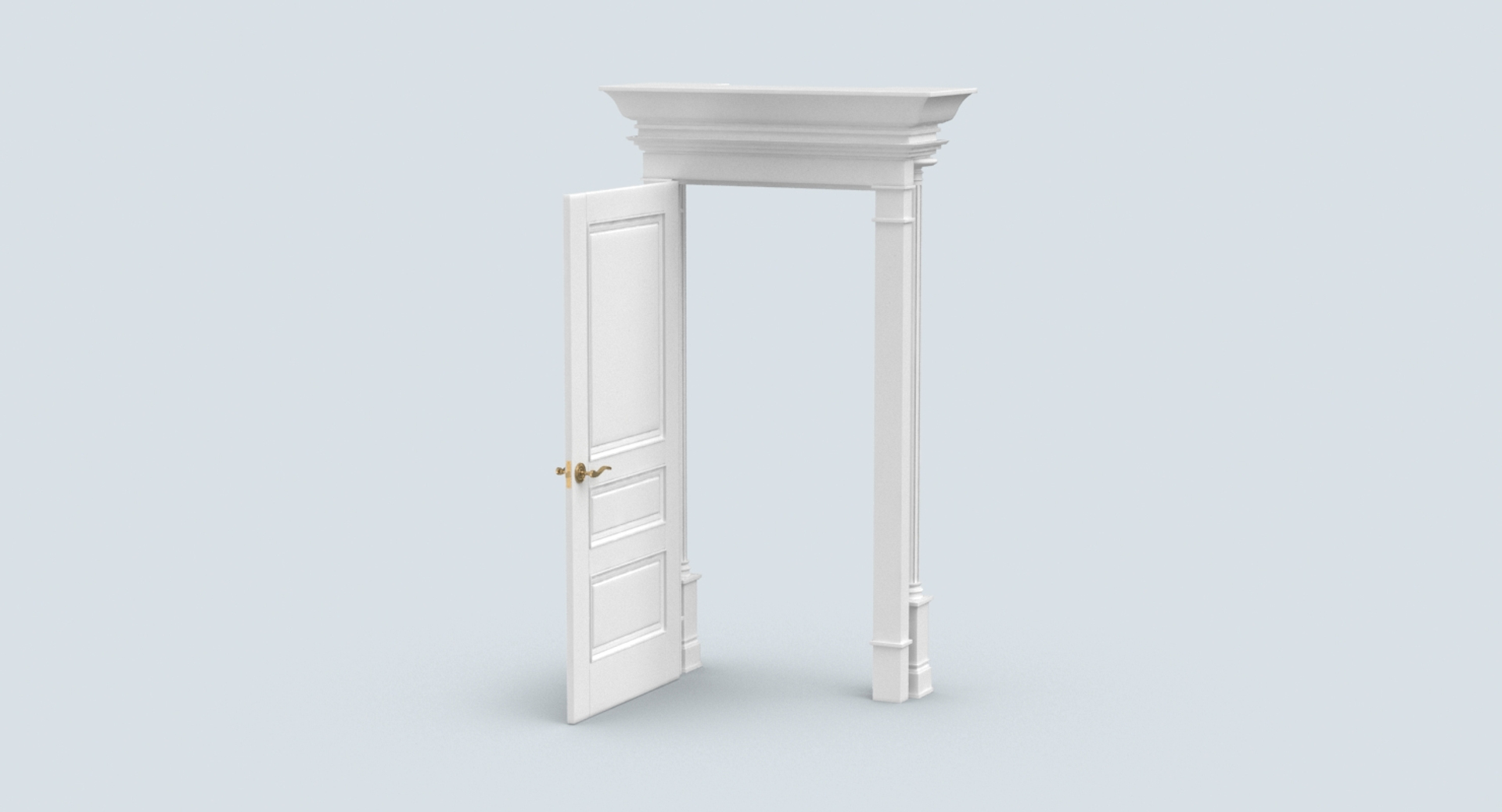3D Classic-doors---door-3-open Model - TurboSquid 1237984