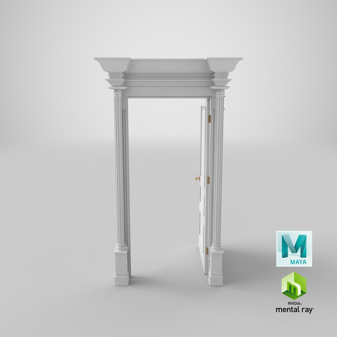 3D Classic-doors---door-3-open Model - TurboSquid 1237984