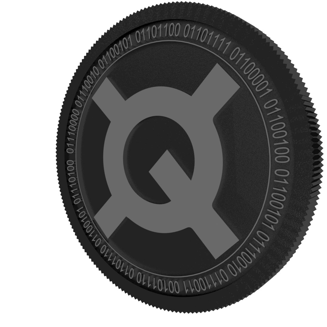 3D quantstamp black coin model - TurboSquid 1625025