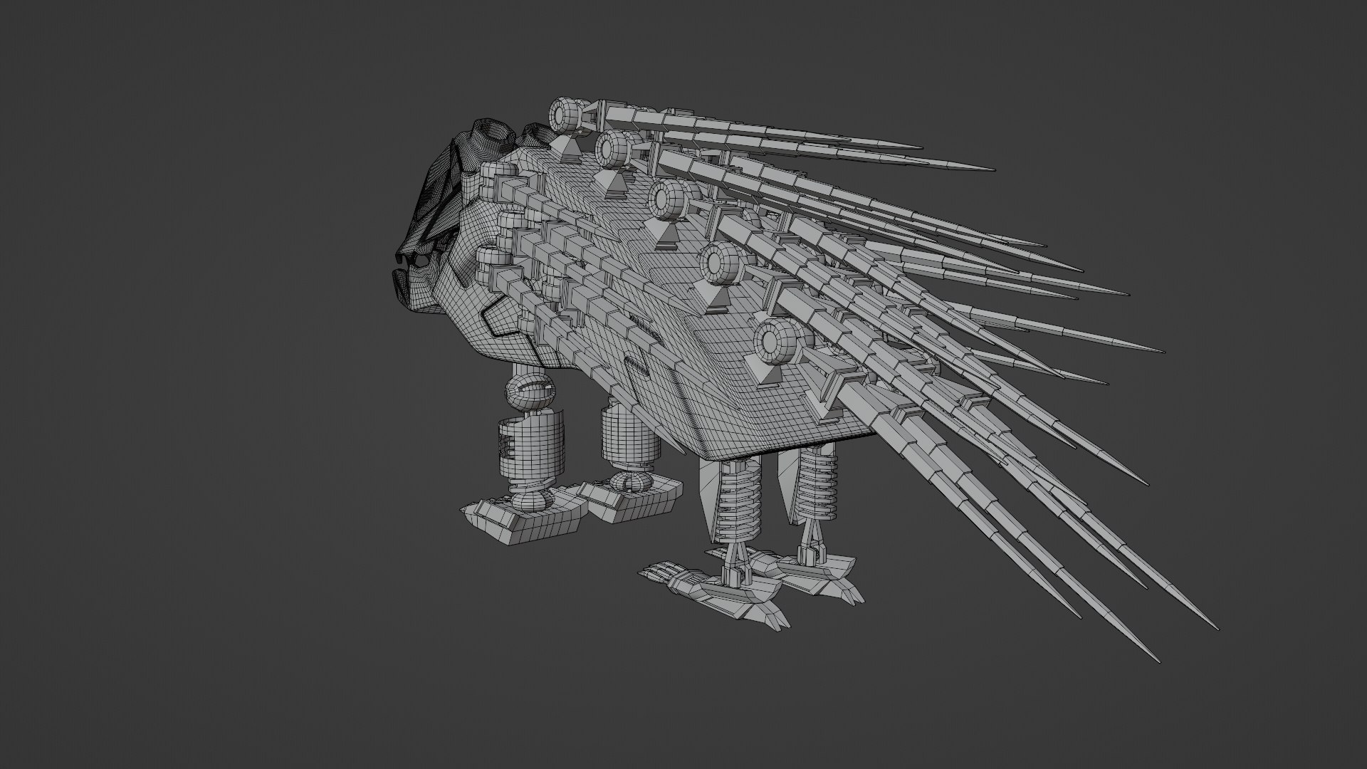 Robot Porcupine Model - TurboSquid 1938387