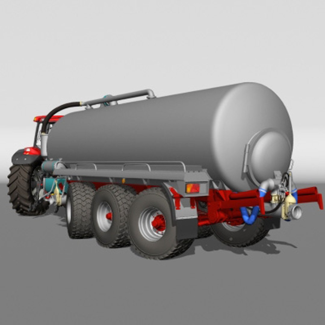 tractor tanker null 3d model