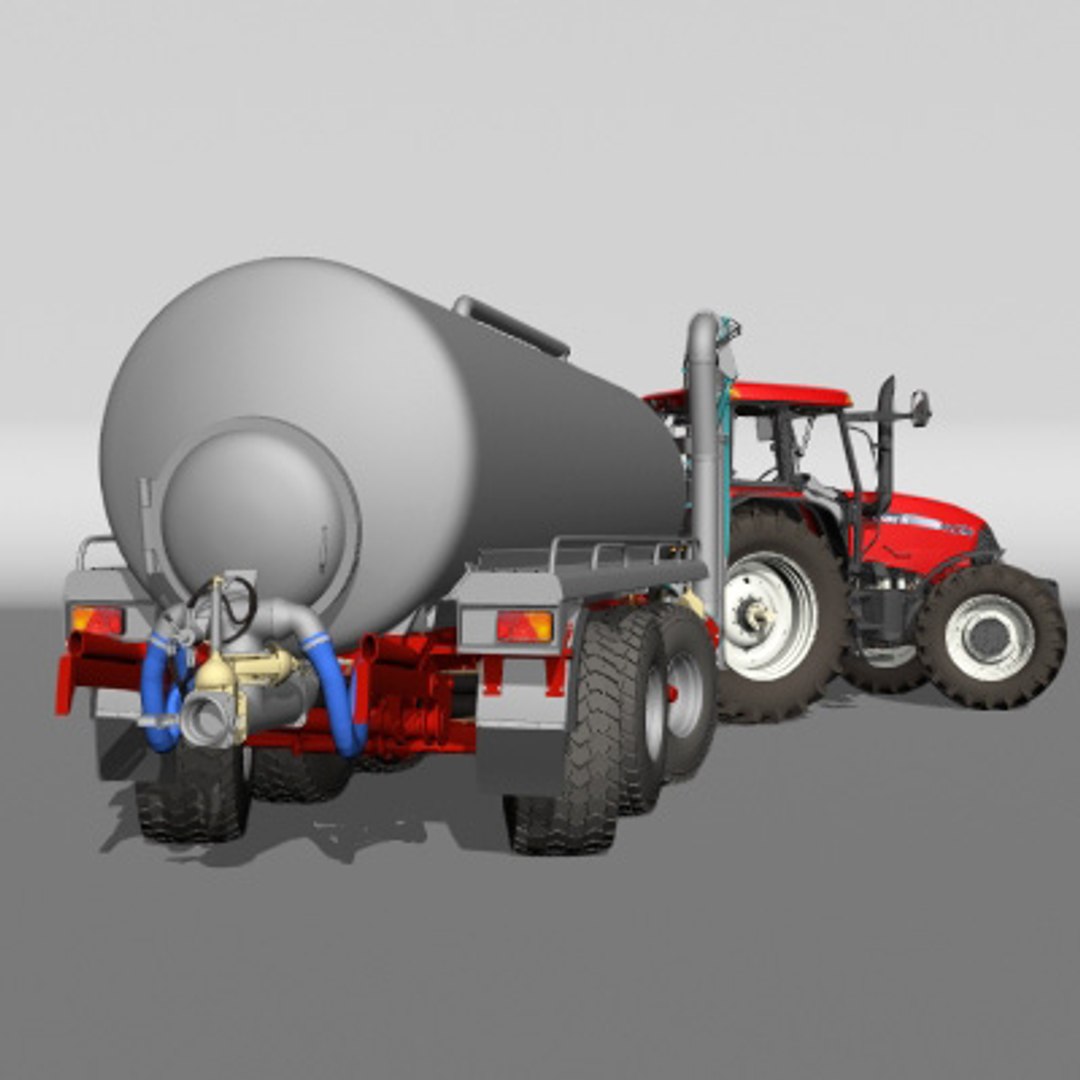tractor tanker null 3d model