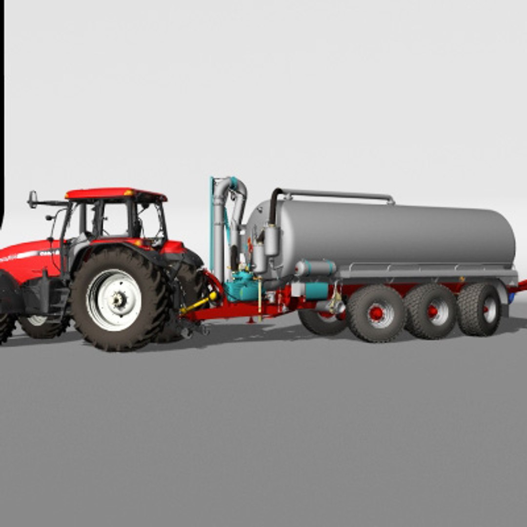 tractor tanker null 3d model