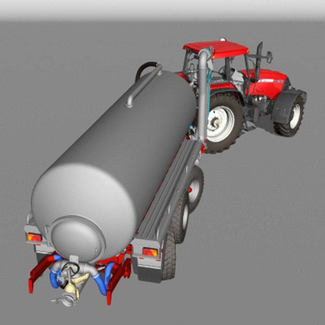 tractor tanker null 3d model