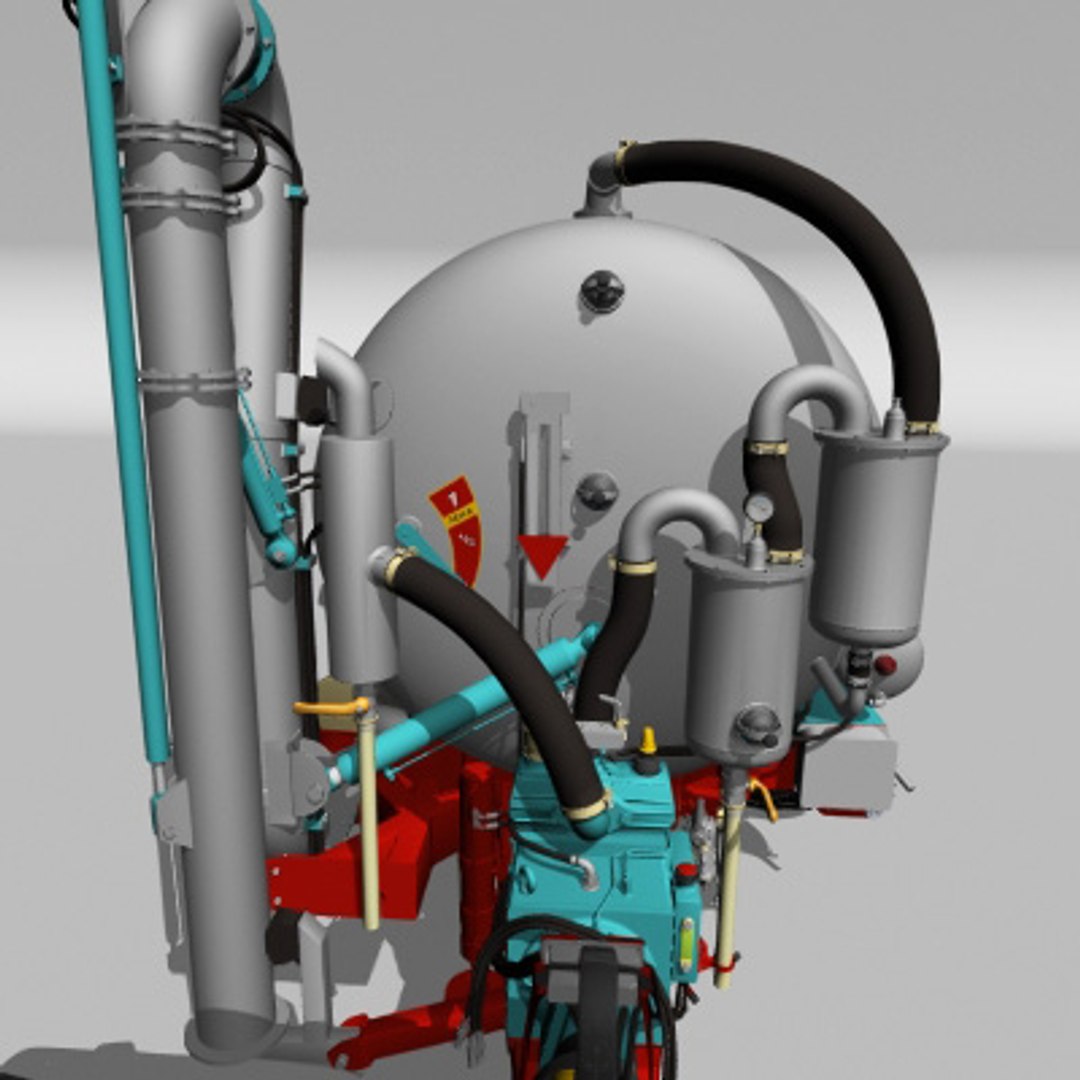 tractor tanker null 3d model