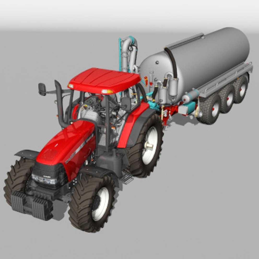 tractor tanker null 3d model