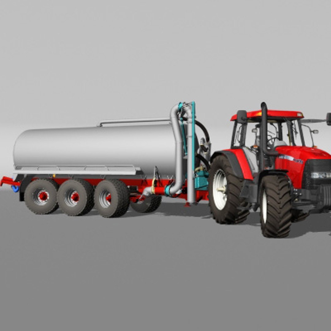 tractor tanker null 3d model
