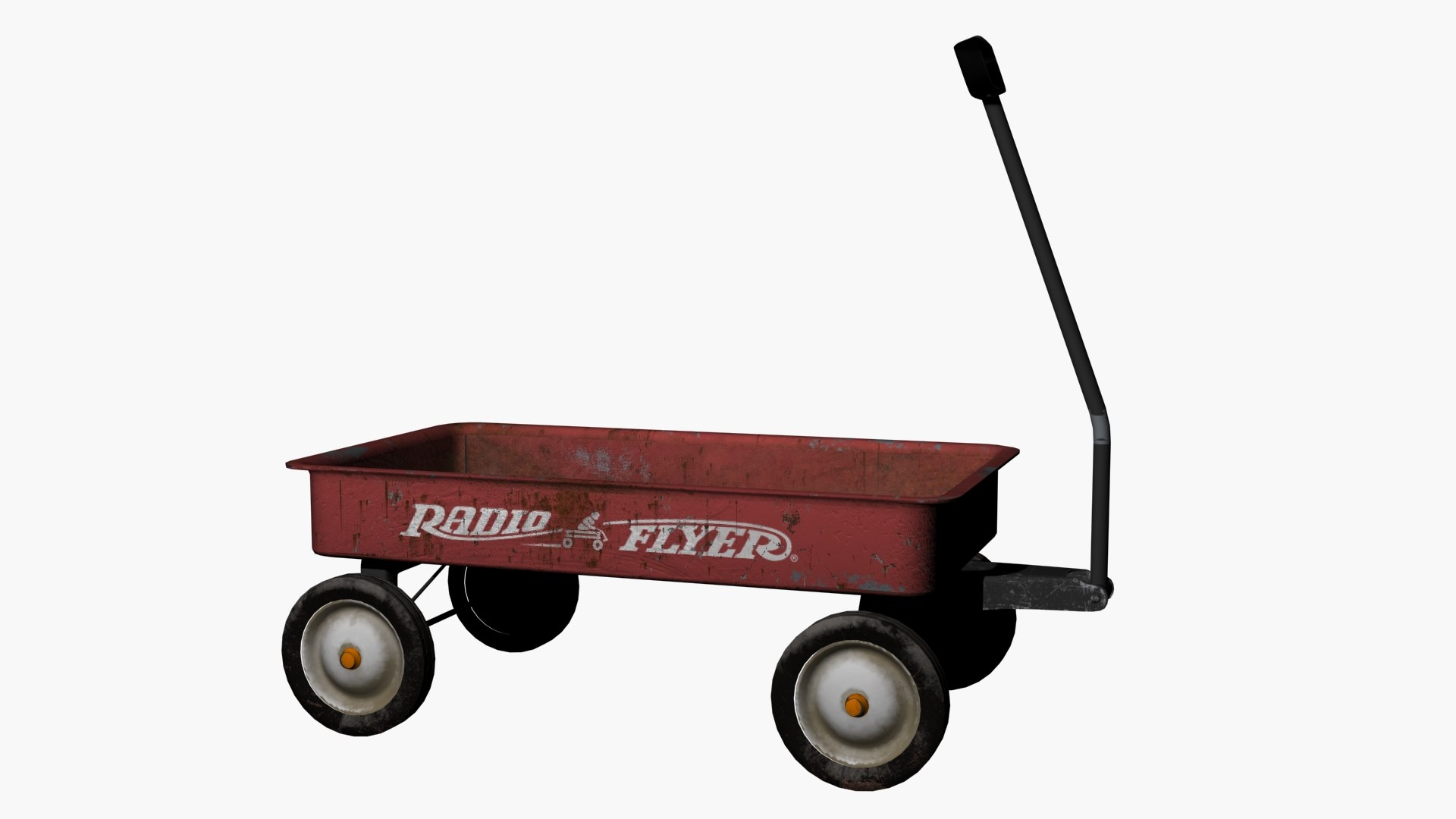 Little Red Wagon 3D Model - TurboSquid 2136467