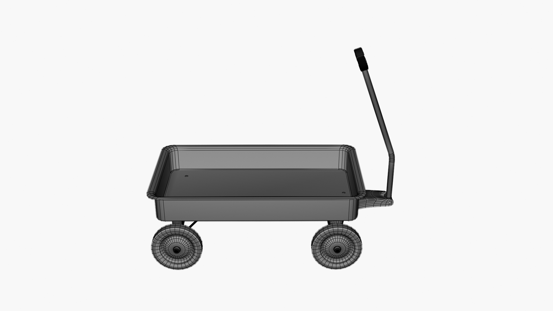 Little Red Wagon 3D Model - TurboSquid 2136467