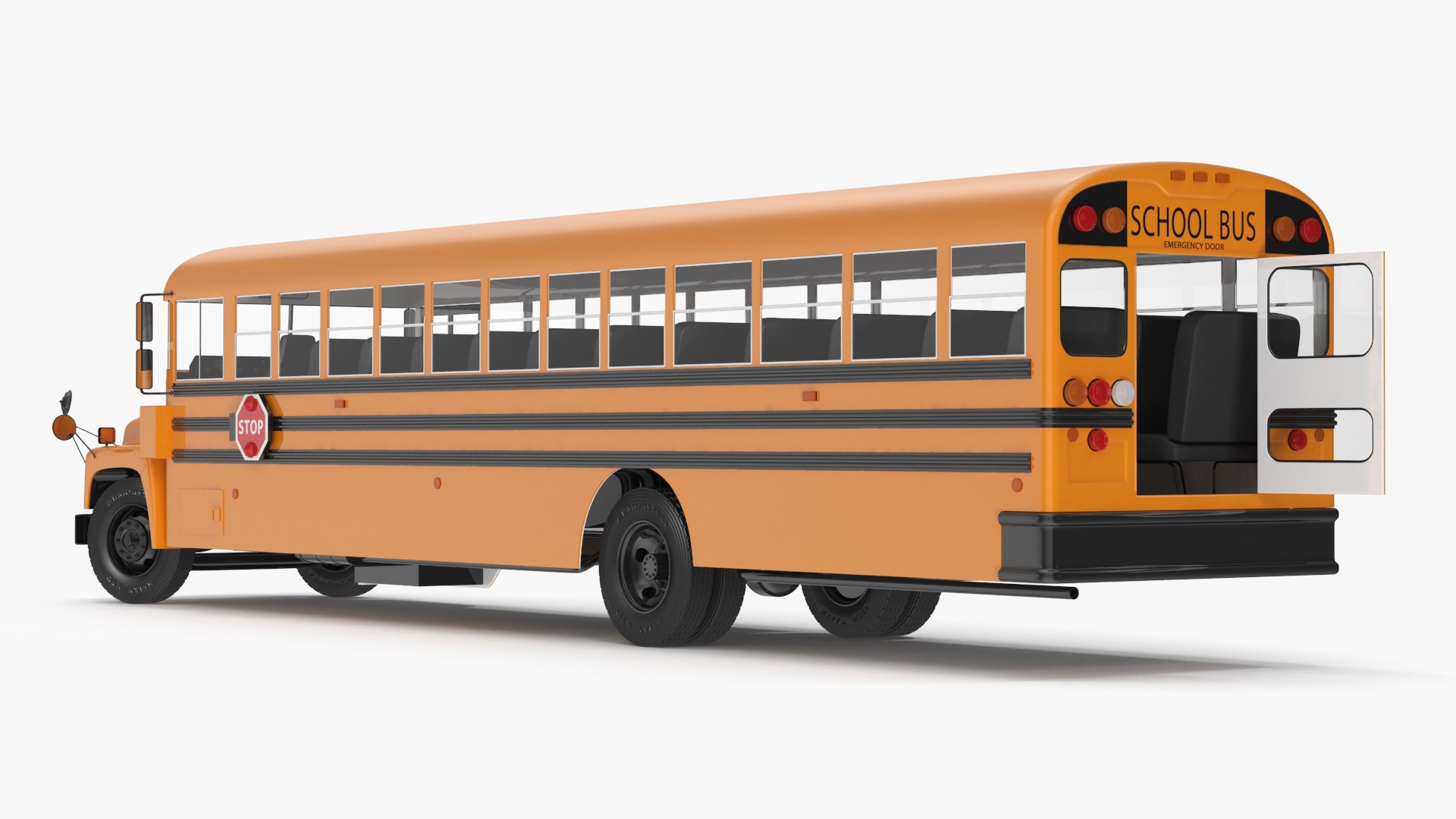 Old School Bus Rigged for Maya 3D - TurboSquid 2136622