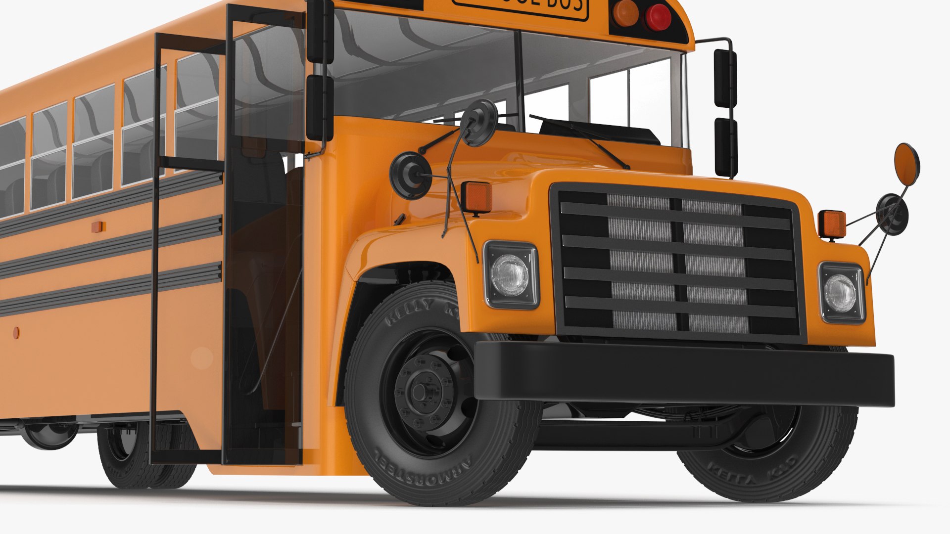 Old School Bus Rigged For Maya 3D - TurboSquid 2136622