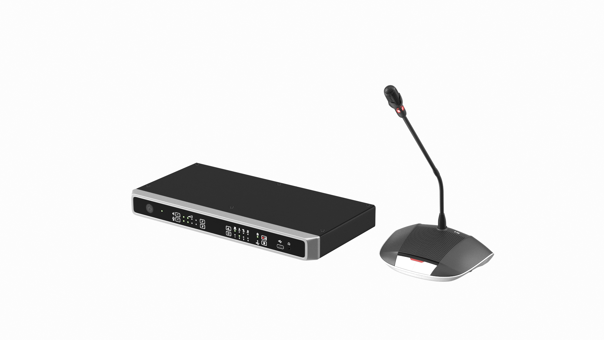 3D Model Conference System Control Unit With Microphone - TurboSquid ...