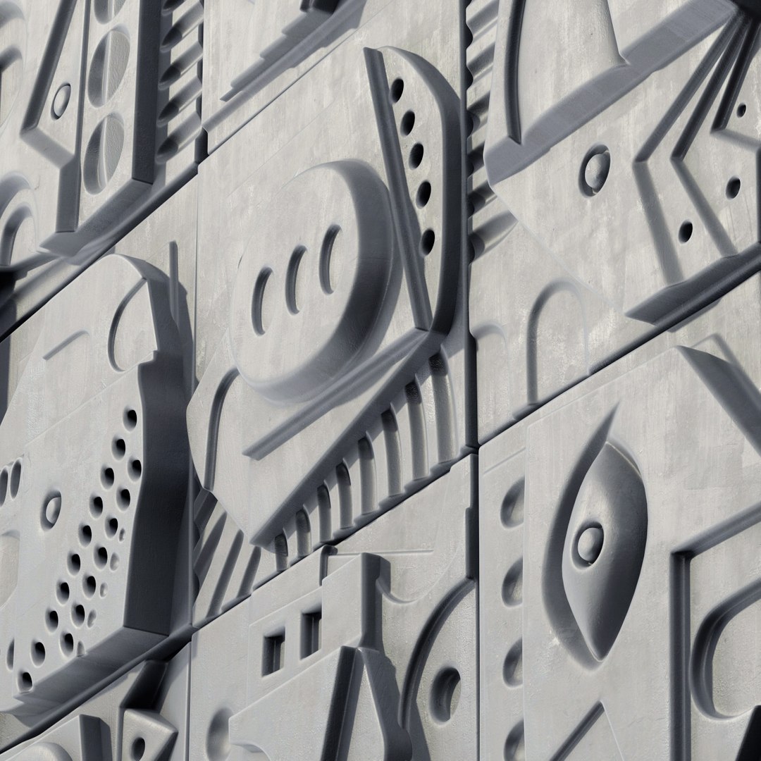 Panel decorative cube square n1 3D model - TurboSquid 1739125