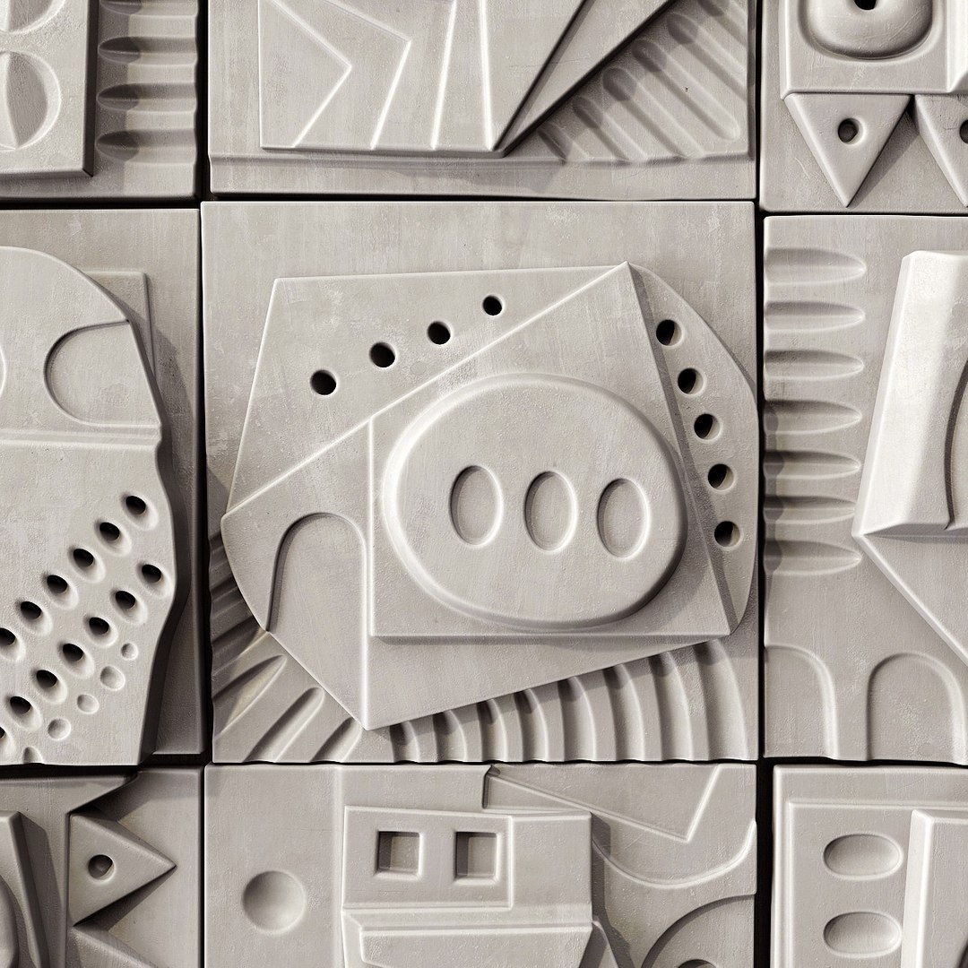 Panel decorative cube square n1 3D model - TurboSquid 1739125