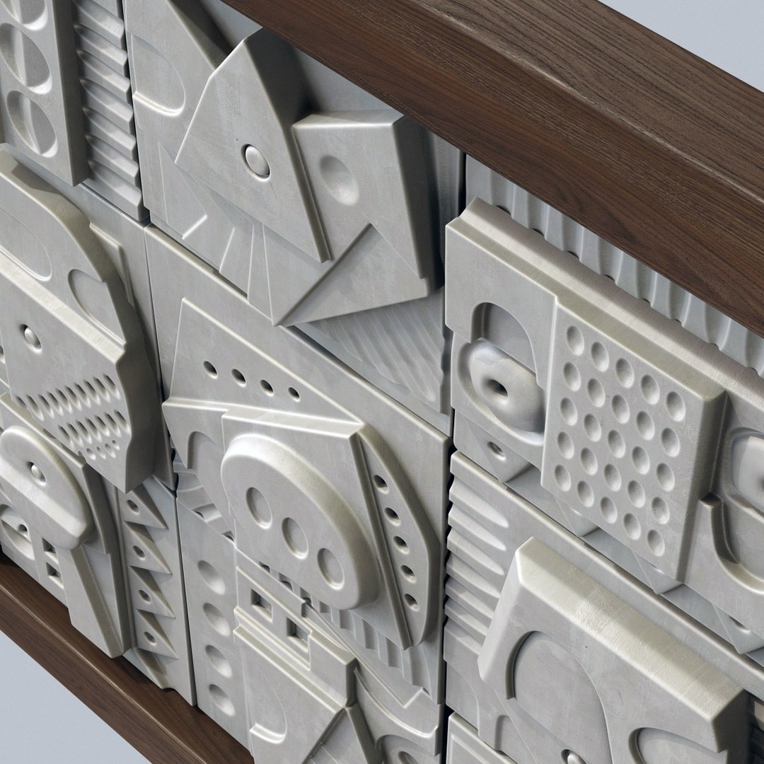 Panel decorative cube square n1 3D model - TurboSquid 1739125