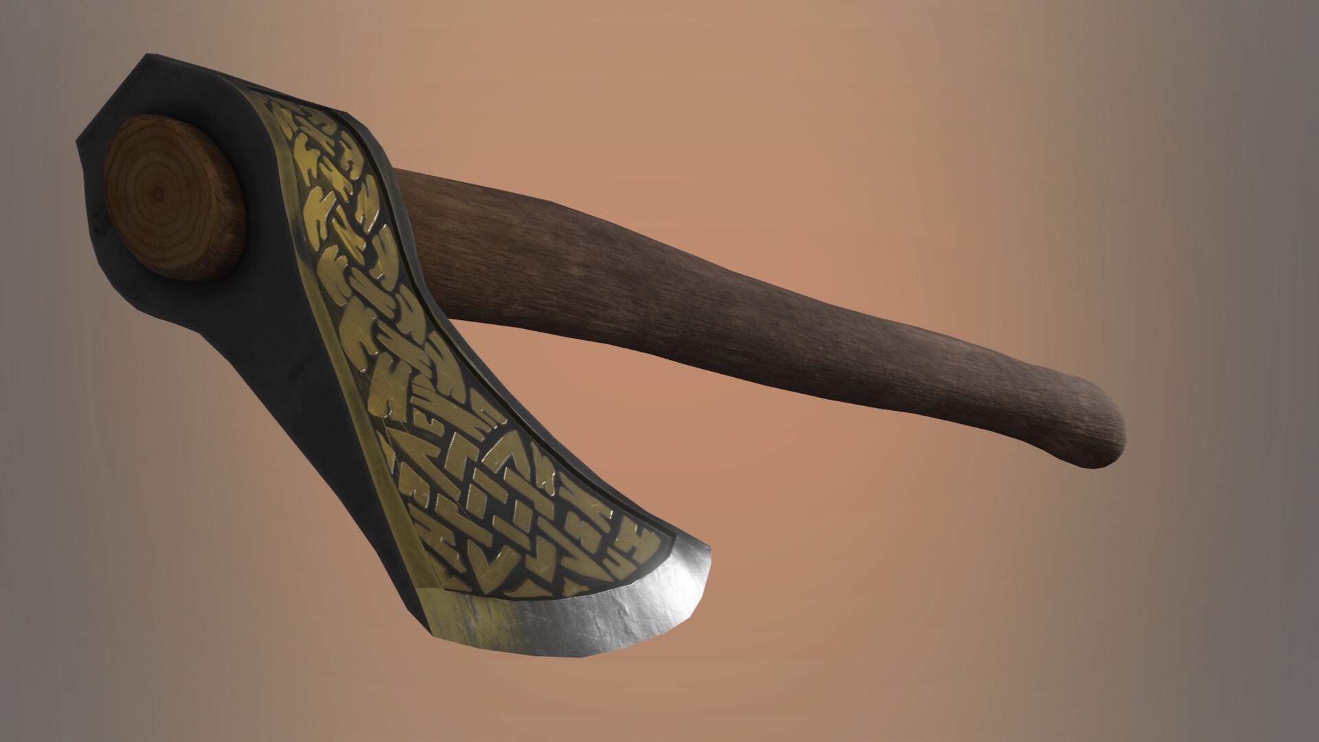 Viking Axe Game Ready Model PBR Textures 4K Model - TurboSquid 1797285