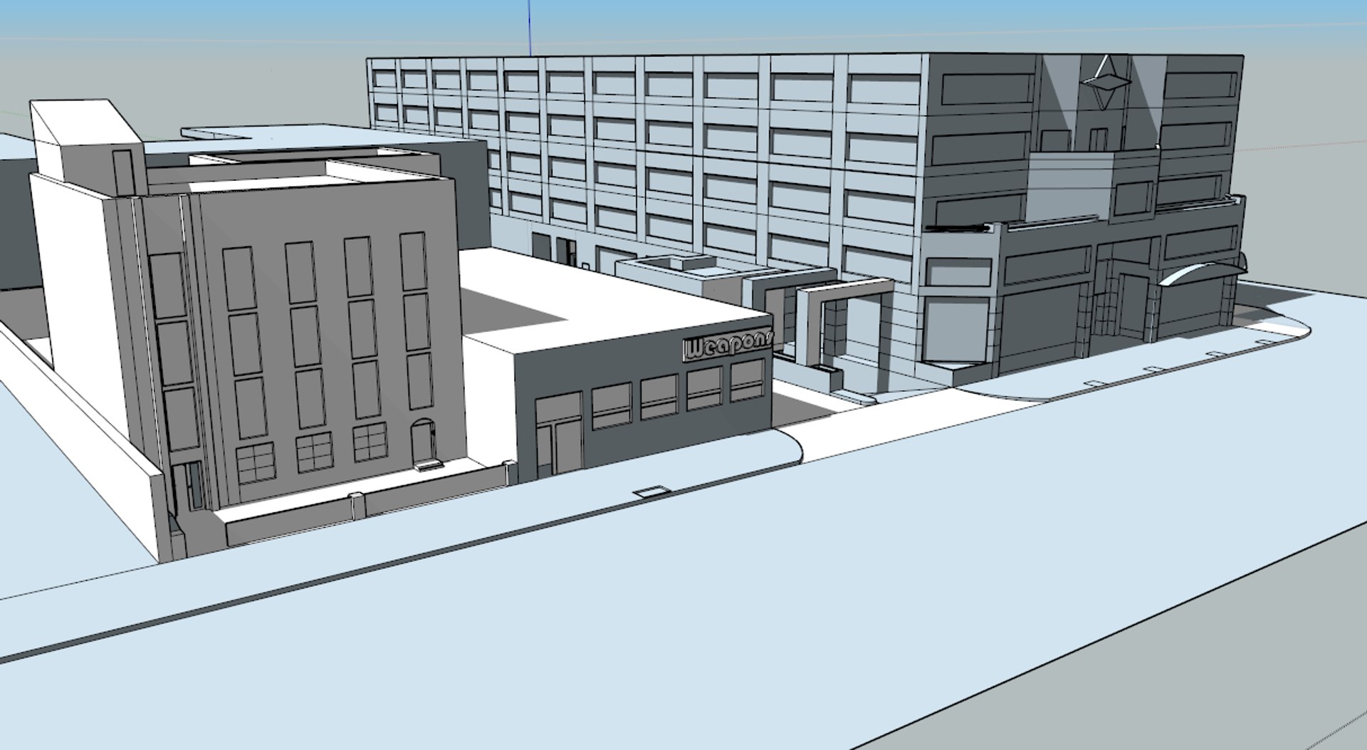 Block Streets 3d Model
