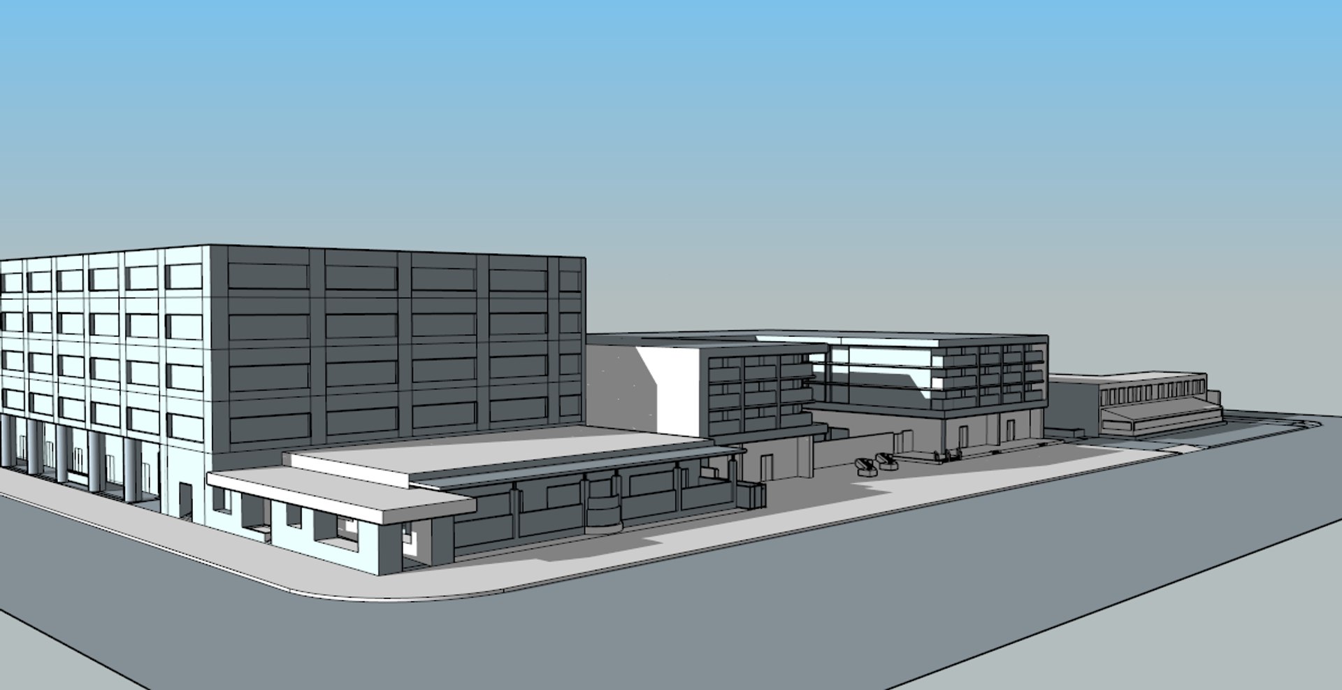 Block Streets 3d Model