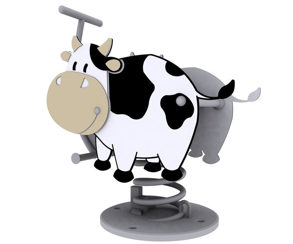3d model cow spring