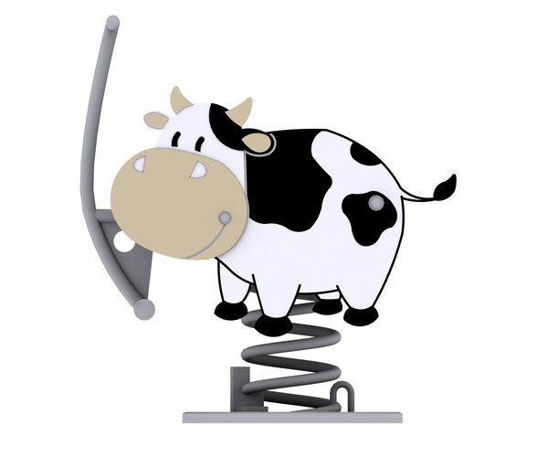 3d model cow spring