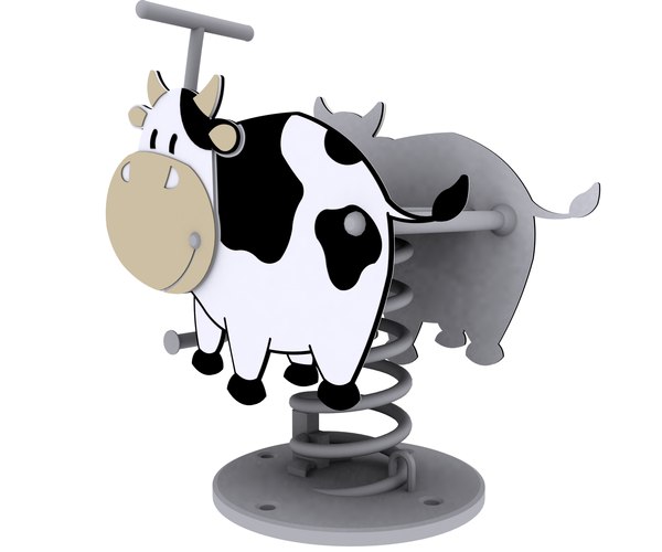 3d model cow spring