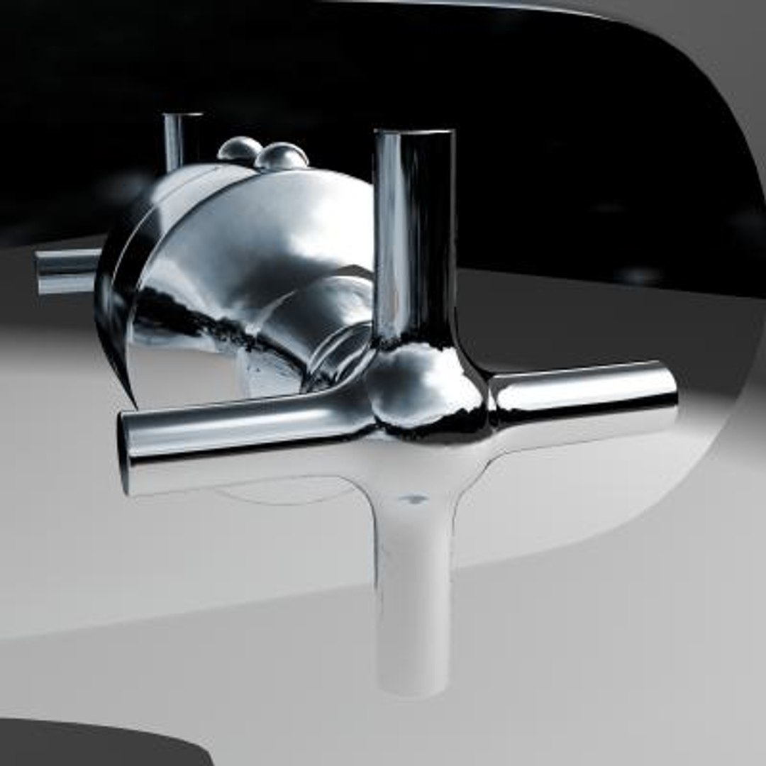 3d model trim faucet axor terrano
