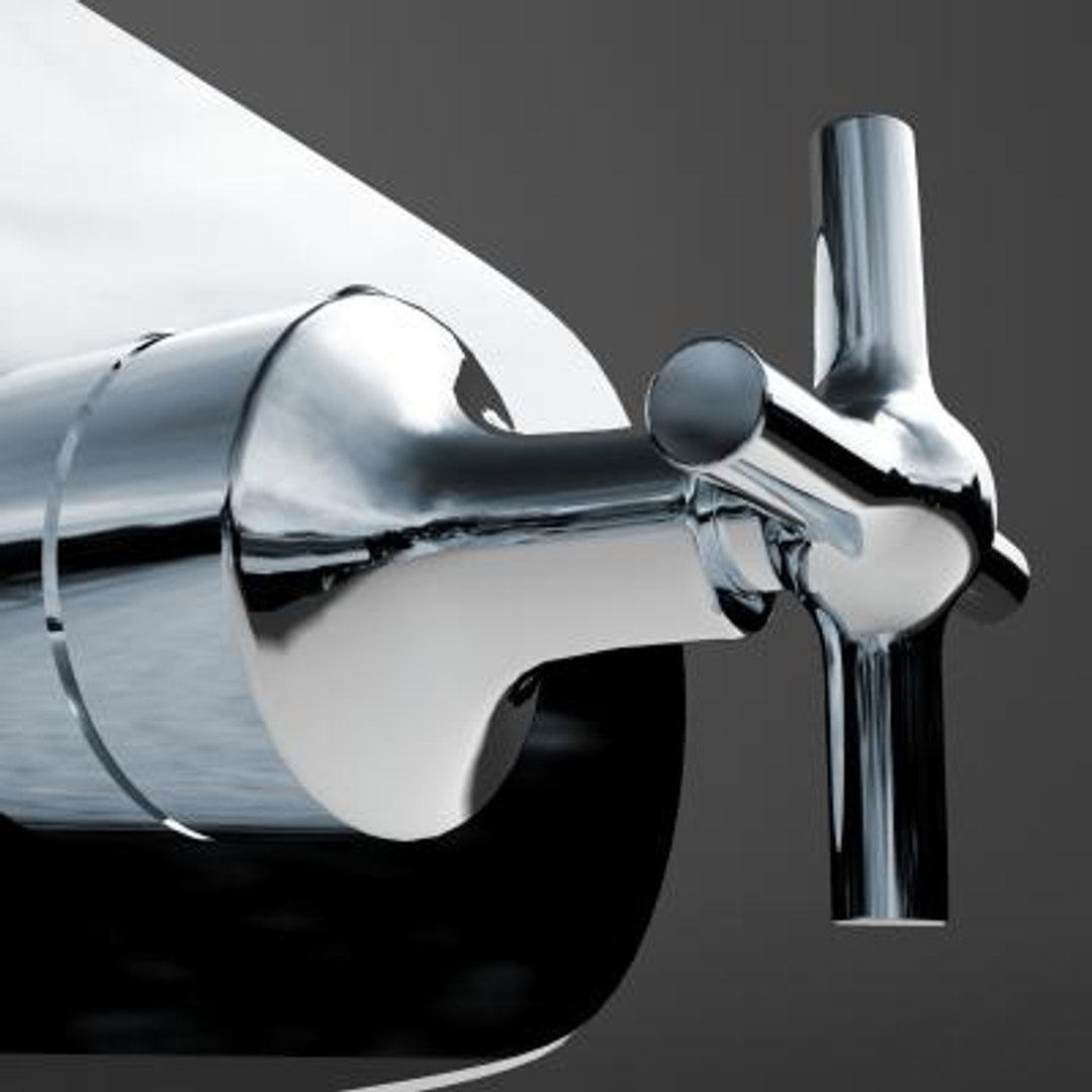 3d model trim faucet axor terrano