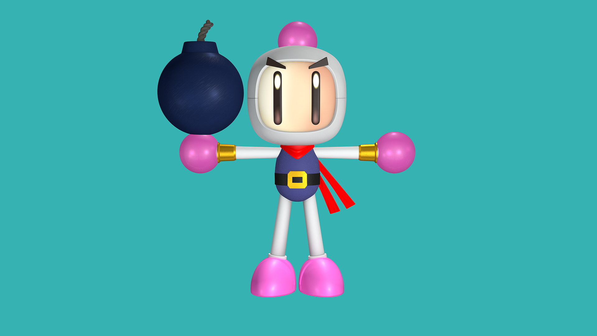 White Bomberman Smashified Character 8K Model - TurboSquid 2153613