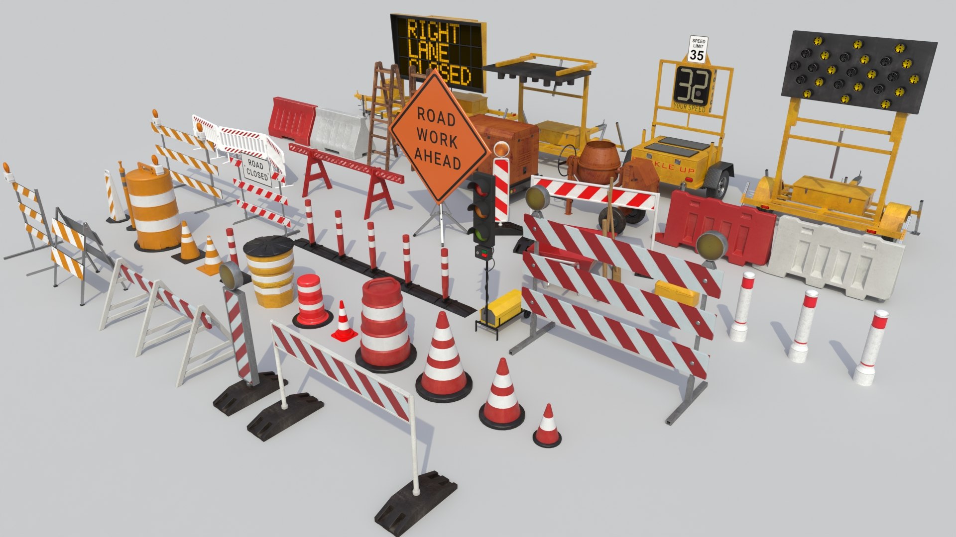 roadblock20220523 3D 모델 - TurboSquid 1901132