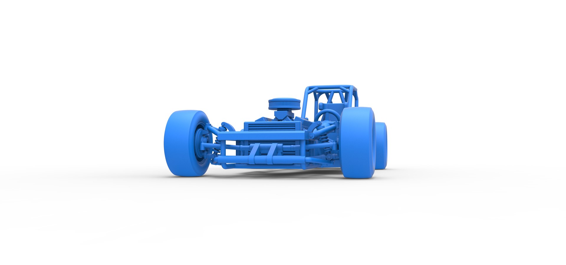 3D Diecast Small Block Supermodified Race Car Base Scale 1 To 25 ...