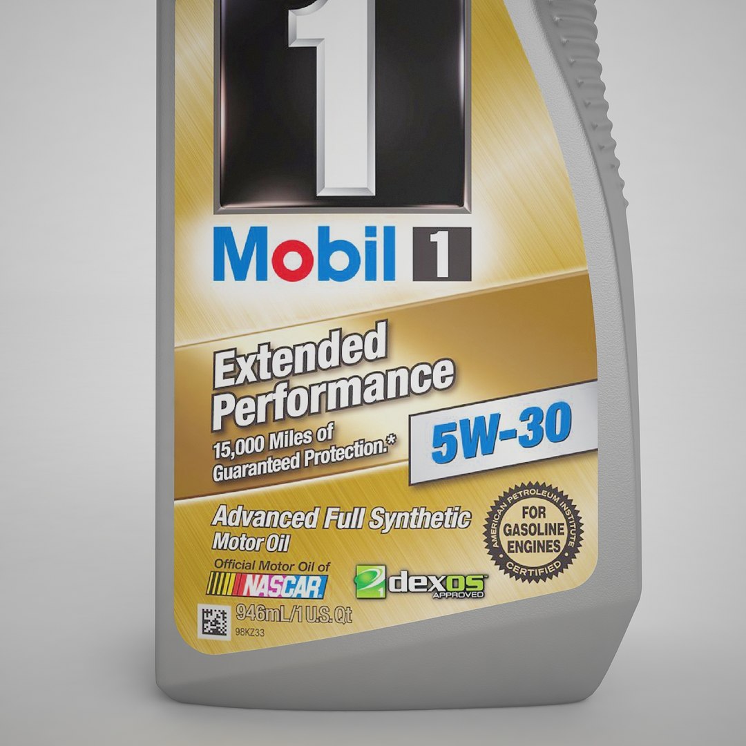 3d Mobil 1 Motor Model