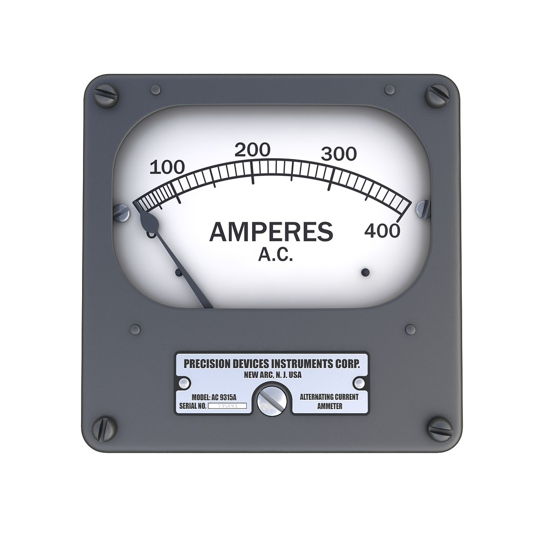 3D Vintage Ac Ammeter 09 - TurboSquid 1552753