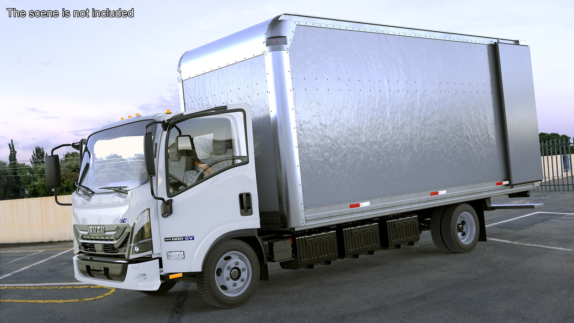 3D Isuzu Electric Truck NRR EV 176 Inch Simplified - TurboSquid 2385982