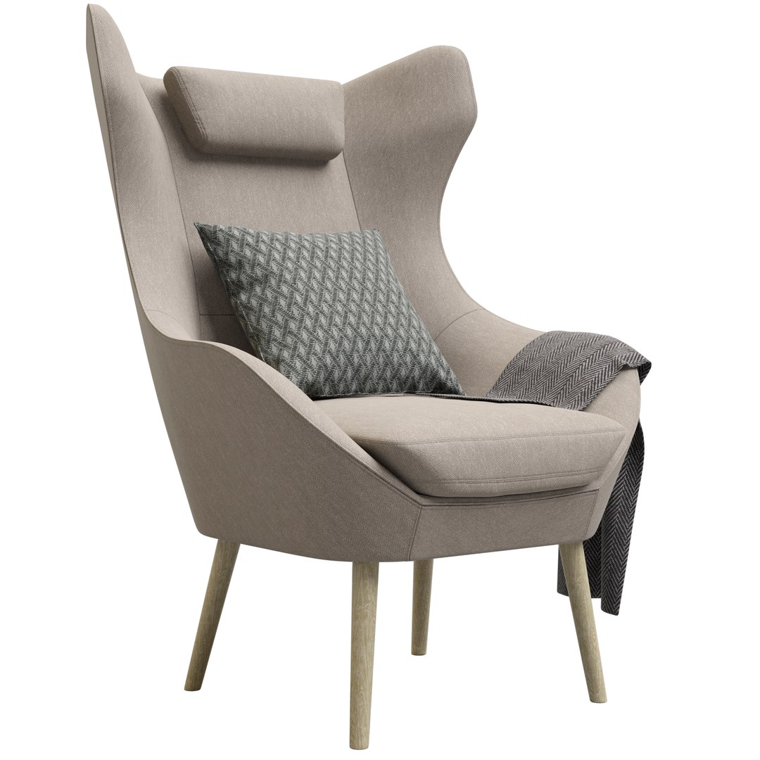 3D Model Scandi Armchair - TurboSquid 1939877